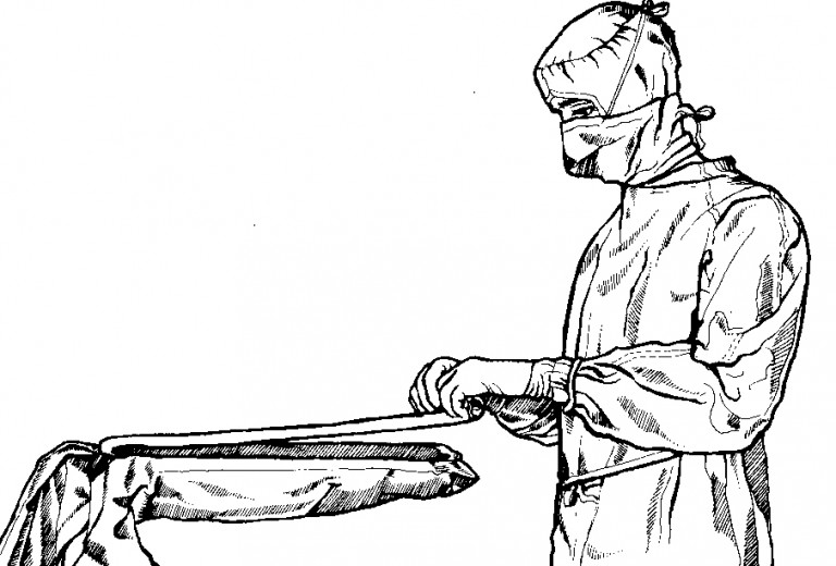 3-15. DRAPING THE MAYO STAND - Routine Procedures for an Operation